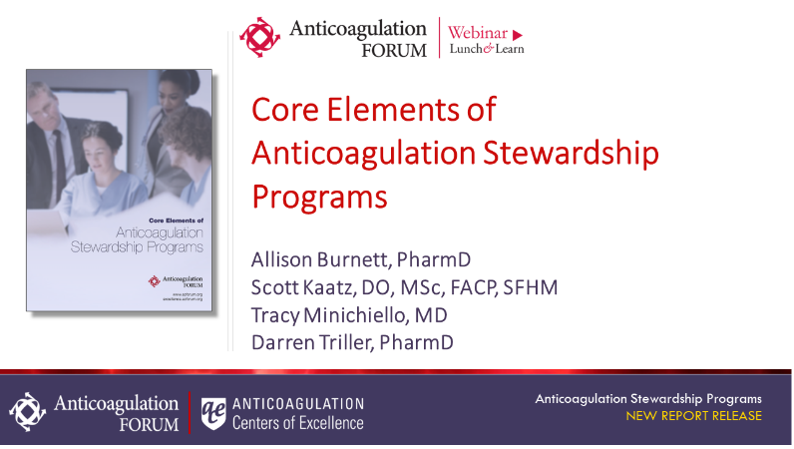 Anticoagulation Forum